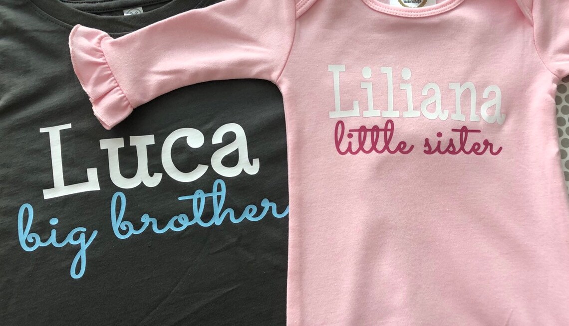 Big Brother Little Brother Set Hat Gown Shirt Bib Coming Home - Etsy