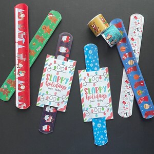 Slappy Holidays Slap Bracelets Personalized Class Team Teacher Gift Non ...