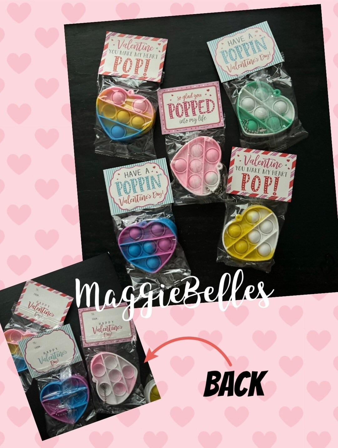 Valentines Day Pop It Pop-it Popper Popped Poppin Fidget Class Team ...