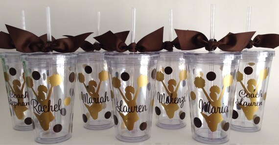 CHEER Cheerleader Personalized Acrylic Tumbler CUP With Lid | Etsy