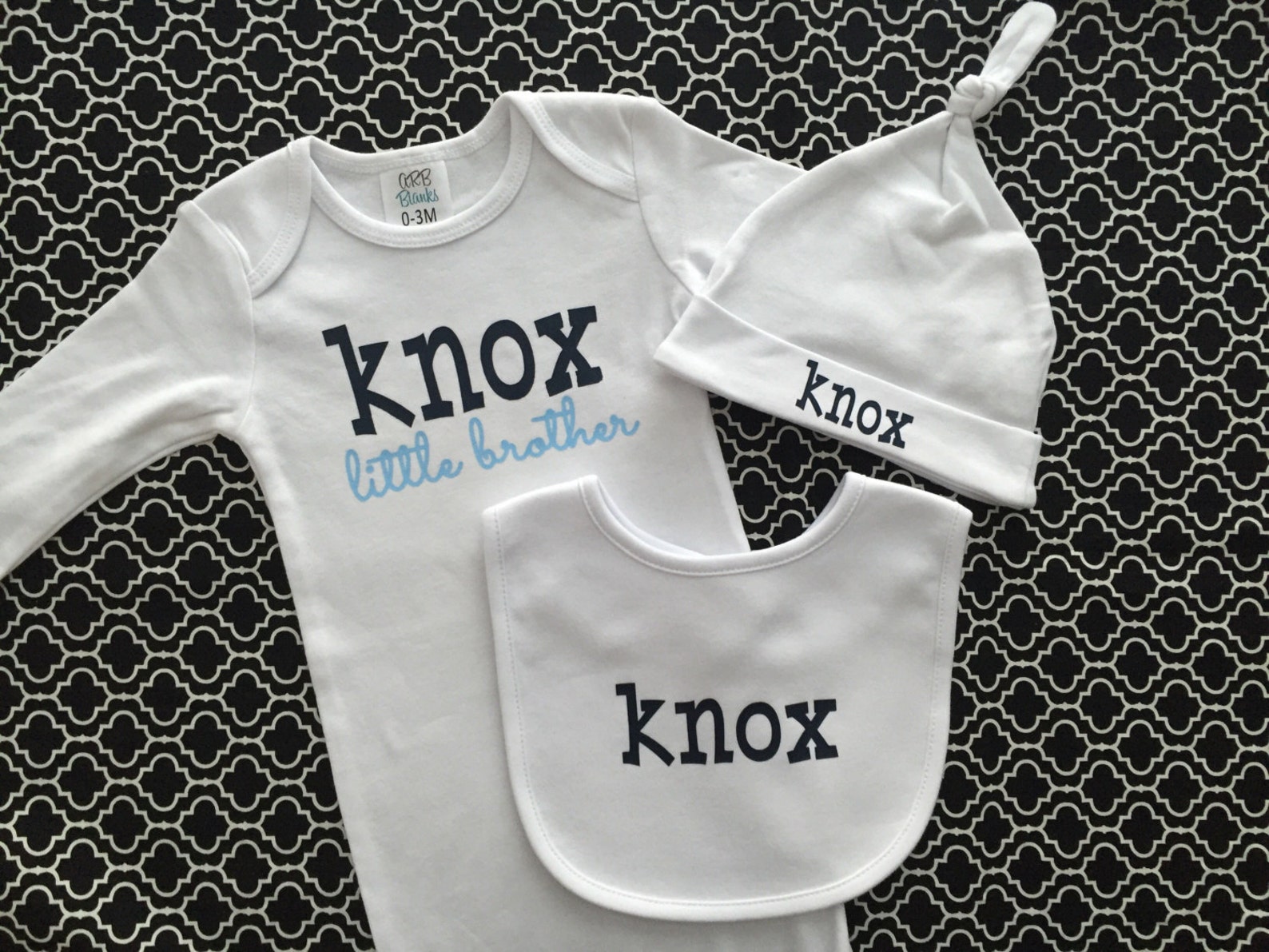 Big Brother Little Brother Set Hat Gown Shirt Bib Coming Home - Etsy