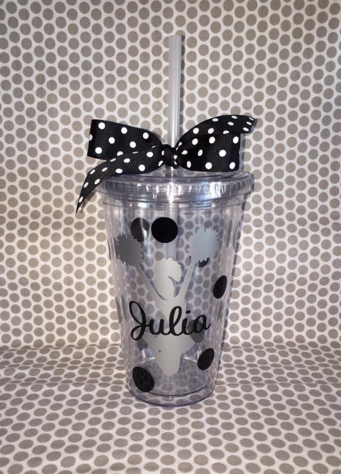 CHEER Cheerleader Personalized Acrylic Tumbler CUP With Lid | Etsy