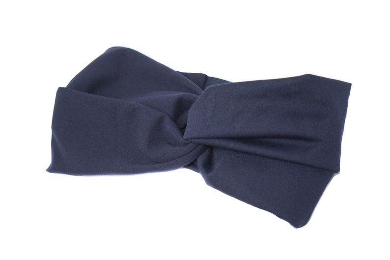 Headband Turbanstyle Dark Blue Navi Hair Band - Etsy
