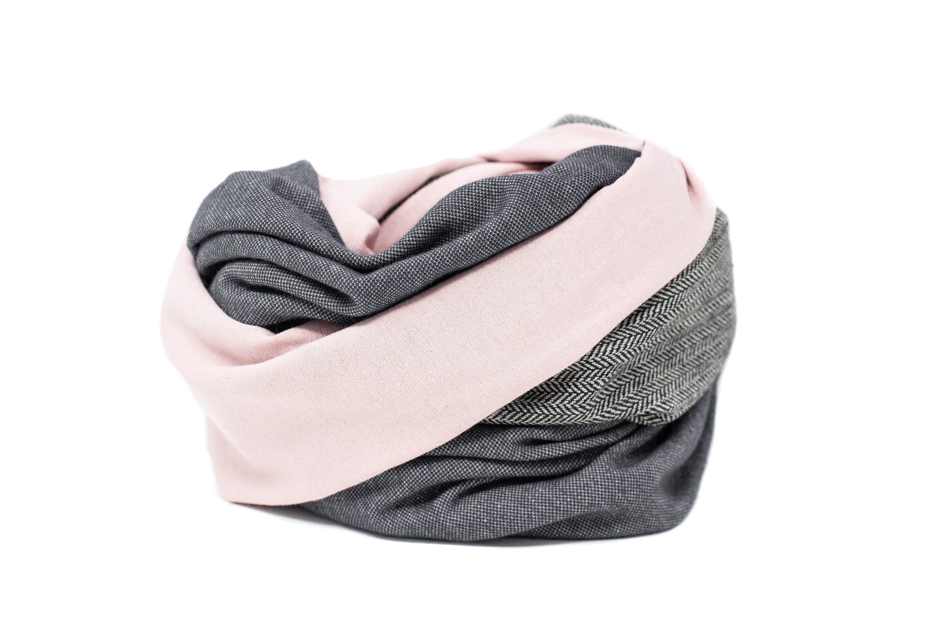 Loop Scarf Loop Scarf Herringbone Rosé Scarf - Etsy