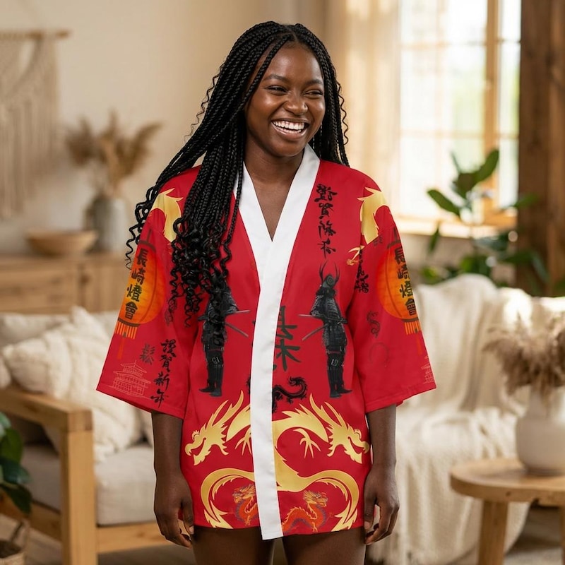 Samurai Cosplay Robe - Etsy