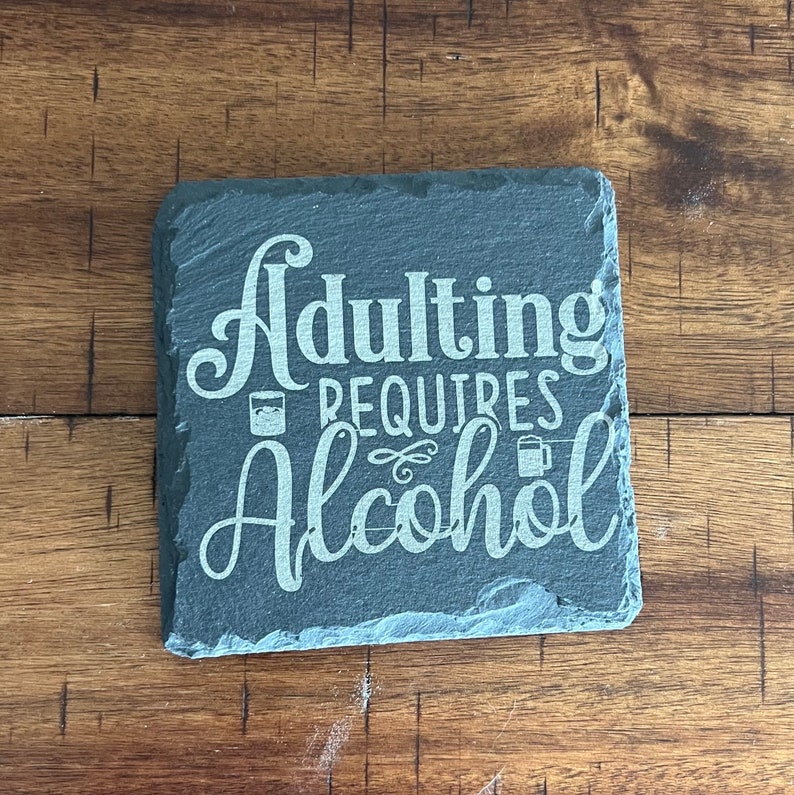 Slate Coasters Square Mix & Match Alcohol, Drinking, Funny Themes - Etsy