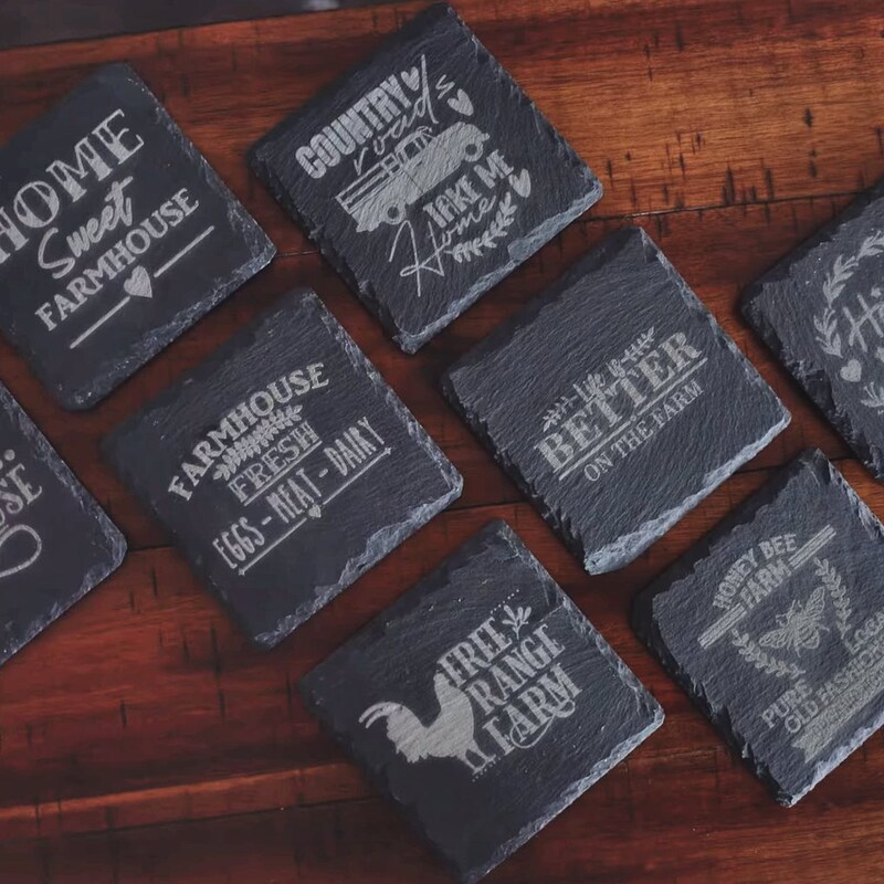 Farmhouse Coasters - Etsy