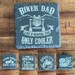 Motorcycle Theme Slate Coasters Square Mix & Match Motorcycles, Harley ...
