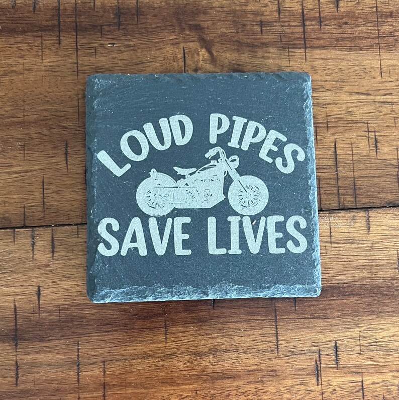 Motorcycle Theme Slate Coasters Square Mix & Match Motorcycles, Harley ...