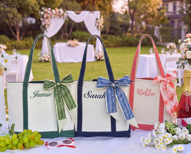 Custom Tote Bag, Bridesmaid Giftstote Bag,bridal Shower, Personalized ...
