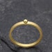 18K Gold Ring - Gold Orb Ring - Made to Order in Your Size - 18K ...