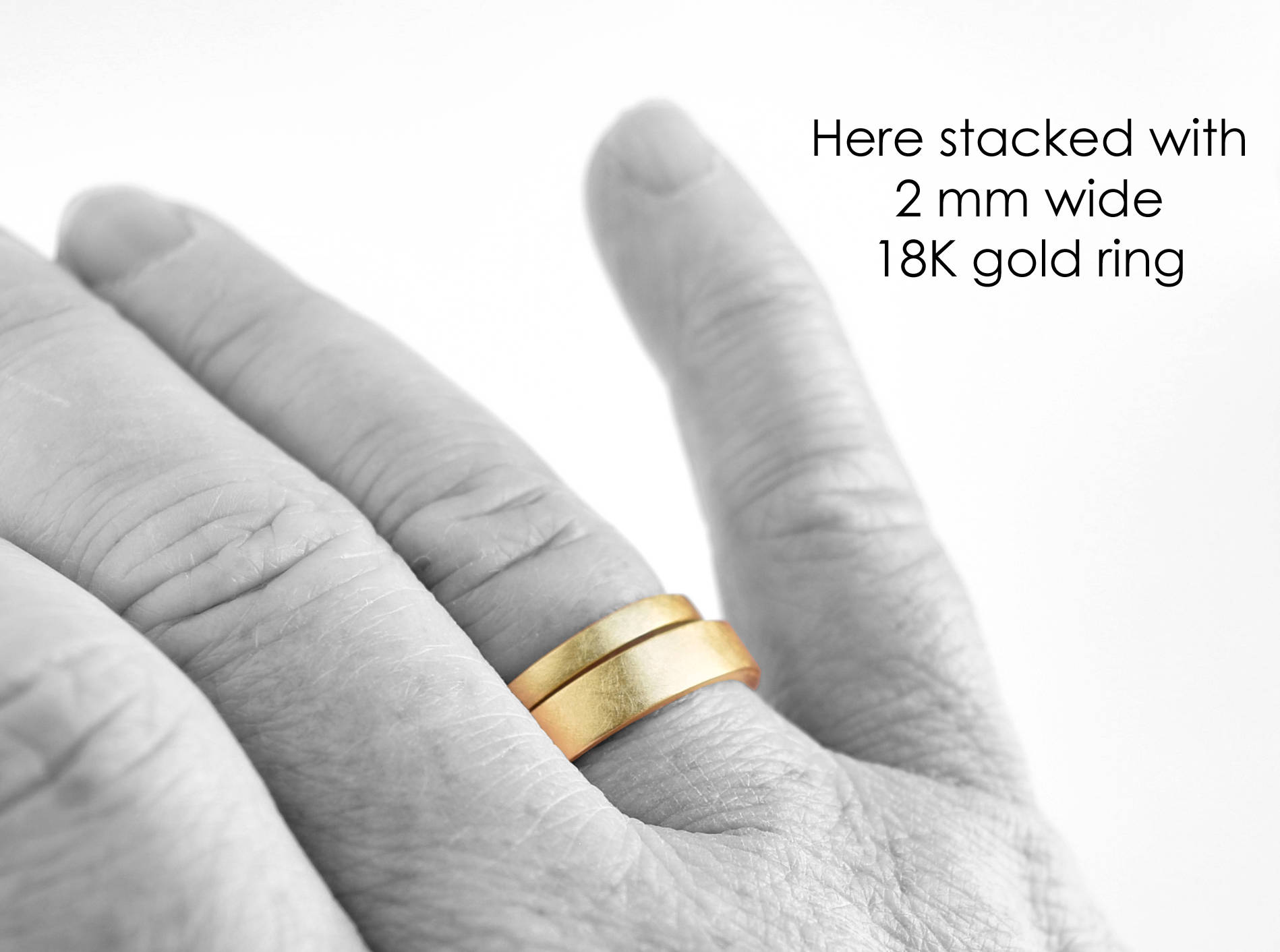 18K Gold Ring 4mm Gold Wedding Band Made To Order In Your | Etsy