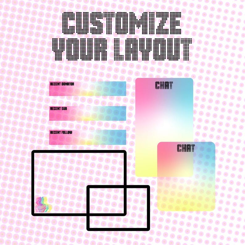 Halftone CMYK | Animated Stream Overlay Pack - Etsy