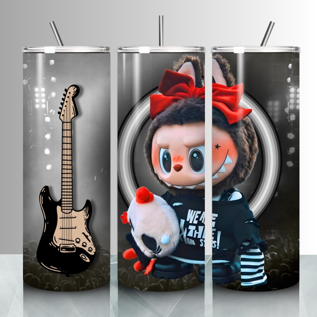 Cute Emo Kawaii Tumbler Wrap – Cute Furry Creature Design in PNG Format ...