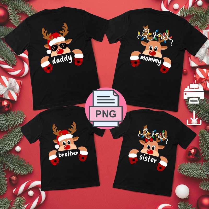 Reindeer Family Images - Etsy