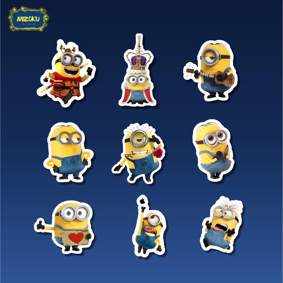 Minions Stickers: Printable PNG Sticker Pack for Silhouette Studio ...