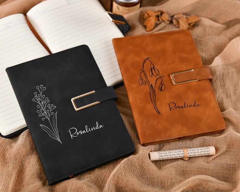 Personalized PU Leather Journals,custom Engraved Notebooks,custom ...