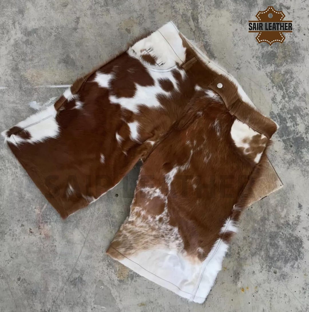 Cowhide Hair-on Hide Western Style Shorts Authentic Western Style ...