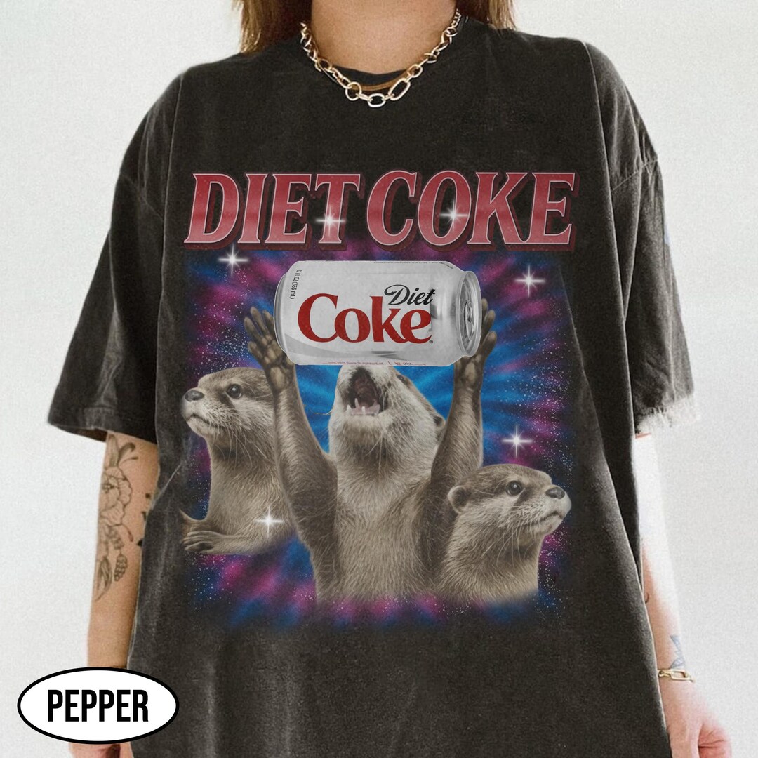 Three Otters Diet Coke Bootleg Shirt, Vintage Diet Coke Lover Shirt ...