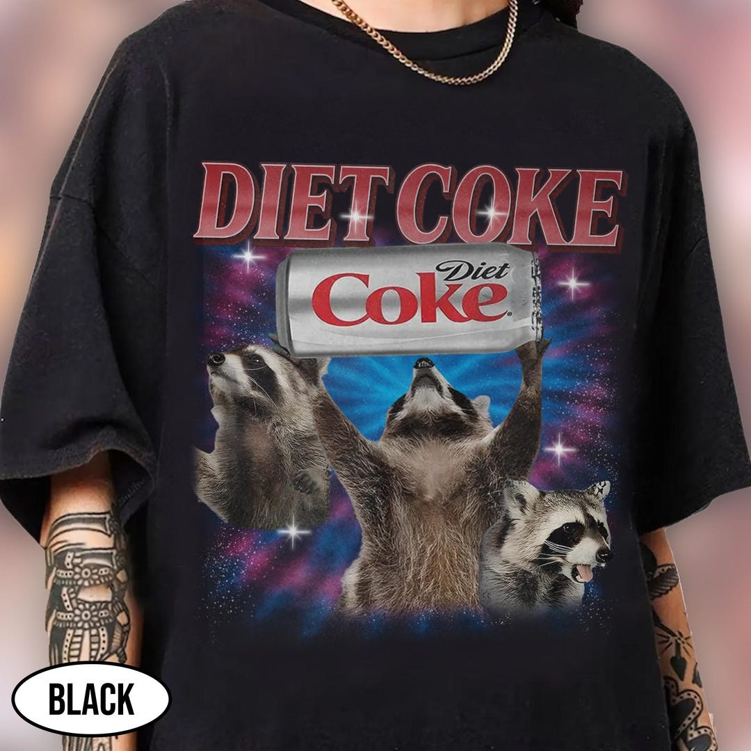 Three Racoons Diet Coke Bootleg Shirt, Funny Dunk Raccoon Shirt ...