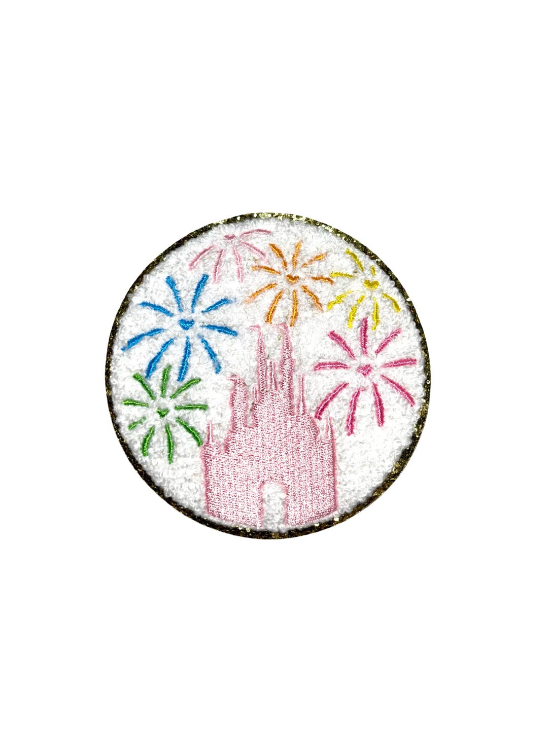 Castle Fireworks Patch // Iron on // Ready to Ship // June and July Co ...
