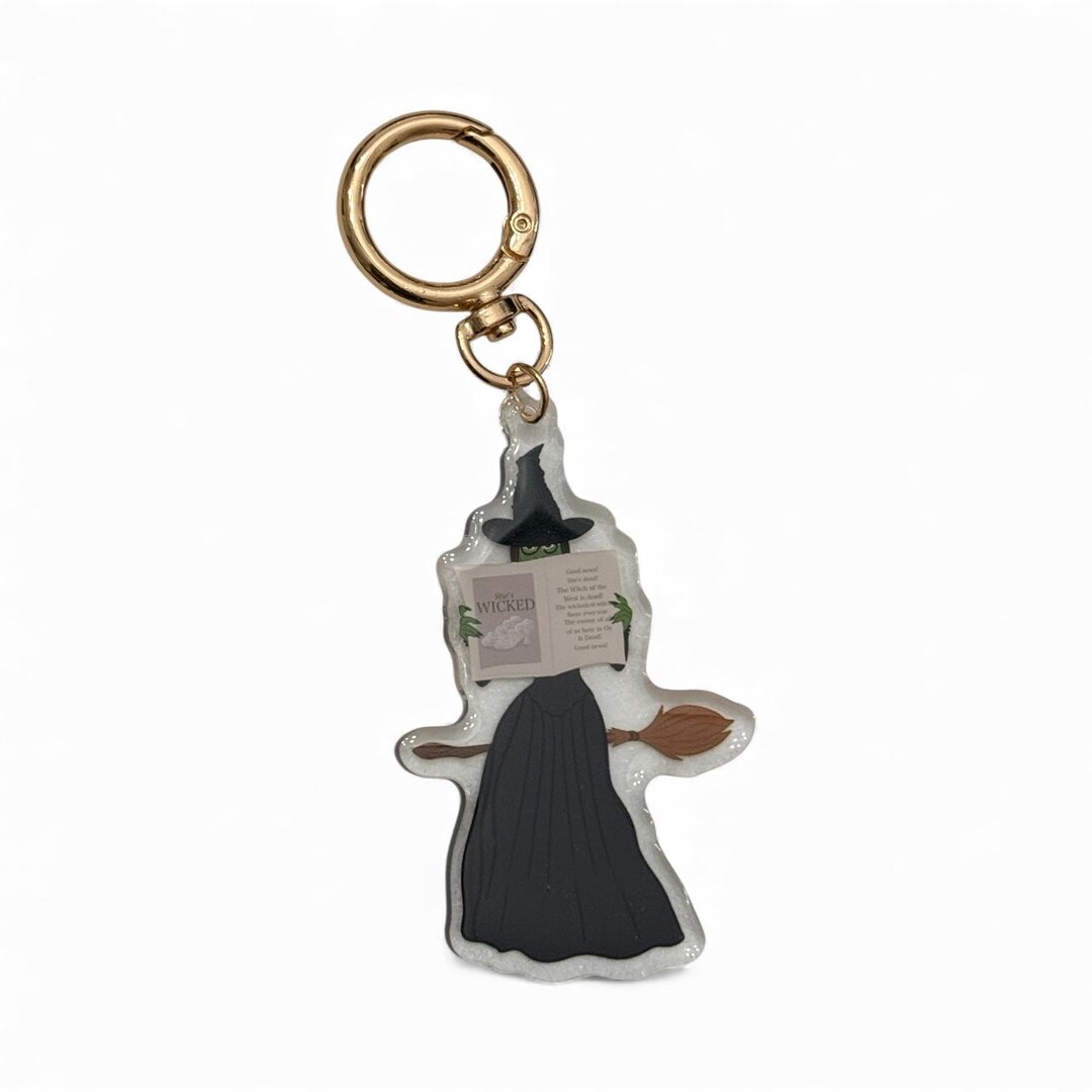 Wicked Inspired Elphaba Wicked Witch of the West Bag Charm // Keychain ...