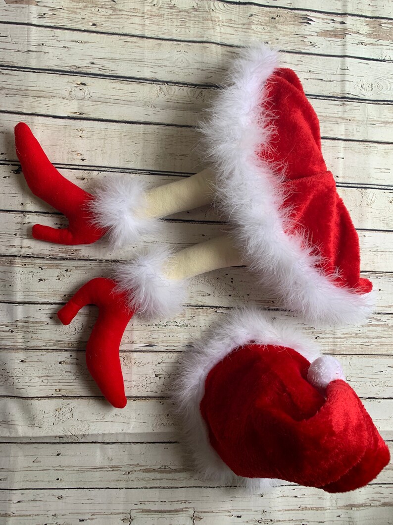Mrs Claus Wreath Accent Set Santa Booty Attachment Sexy Mrs Etsy
