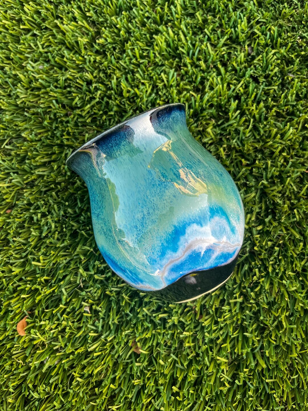 Northern Lights Night Mini Vase - Etsy