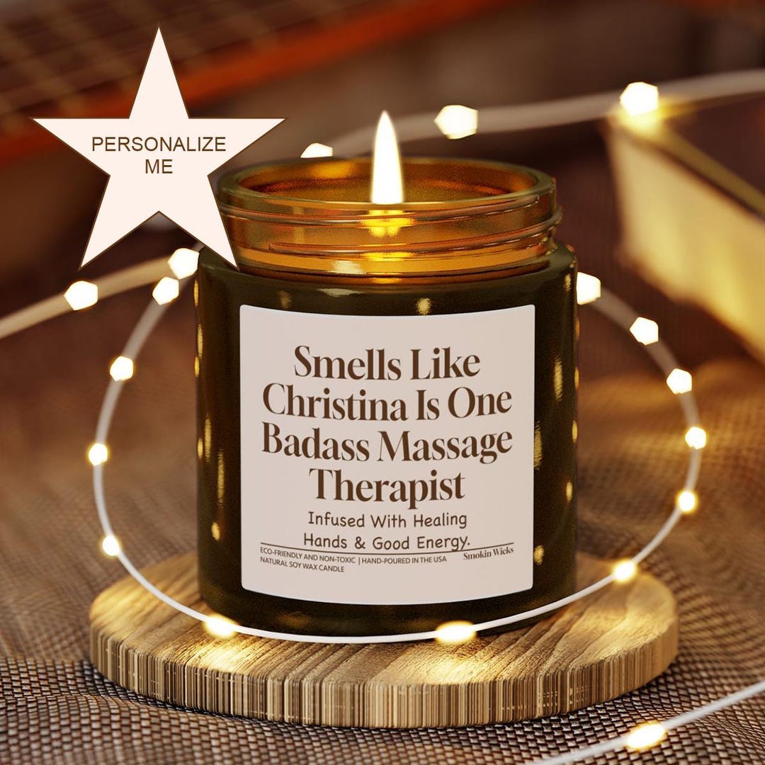 Personalized Massage Therapist Gift Personal Name Badass Massage ...