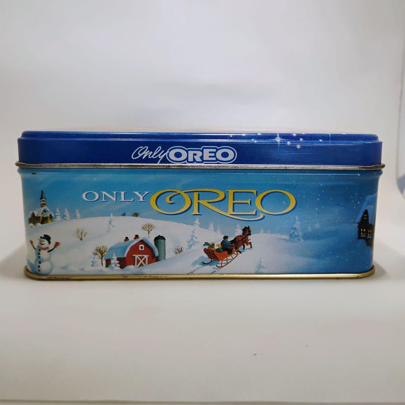 Vintage Oreo Cookies Tin Limited Edition 2000 Christmas Holiday ...