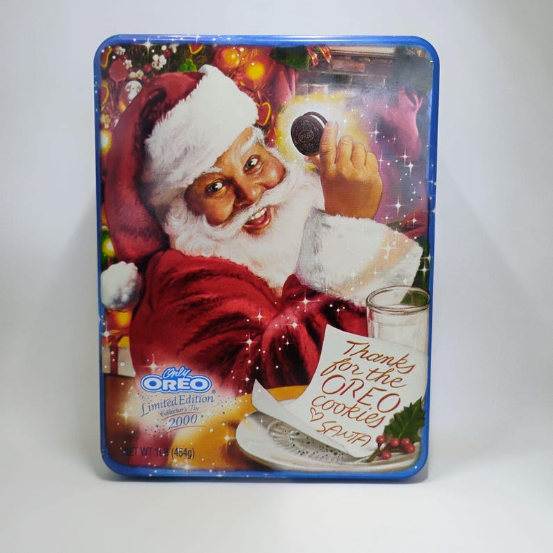 Vintage Oreo Cookies Tin Limited Edition 2000 Christmas Holiday ...