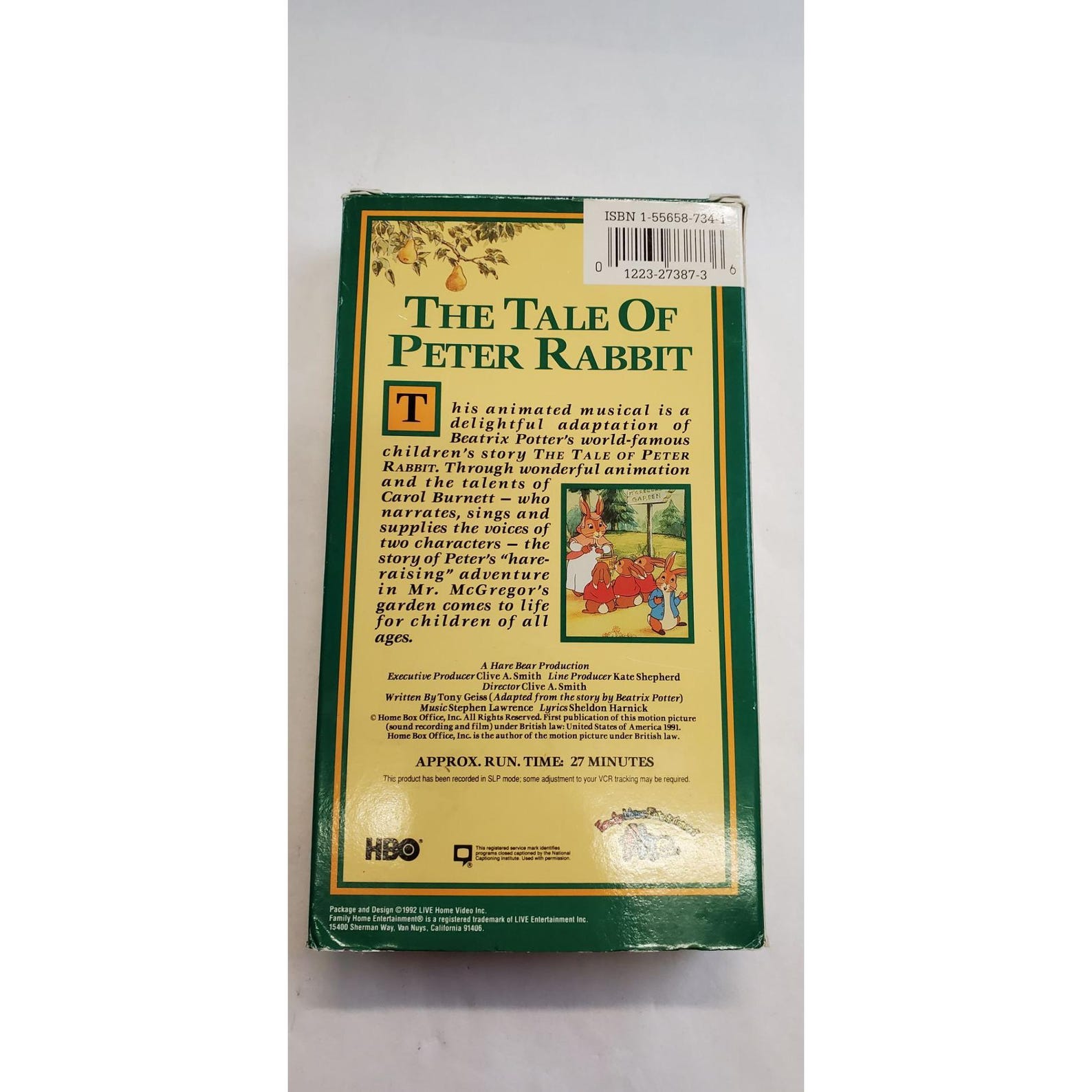 The Tale of Peter Rabbit VHS 1992 - Fully Animated - Carol Burnett - Etsy