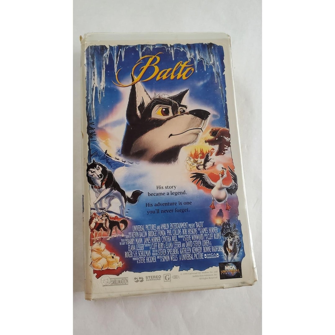 Vintage Balto VHS Tape 1995 - Universal Studios - Clamshell - Etsy
