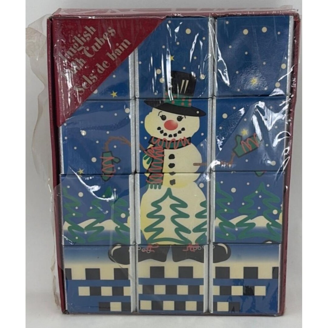 Vintage Christmas English Bath Cubes Bath Bombs Set of 12 - New in Box ...