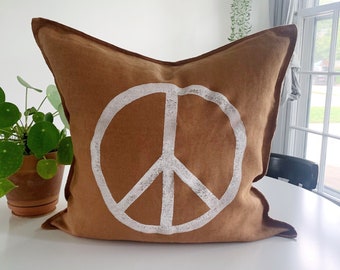 Peace Sign Pillow | Etsy