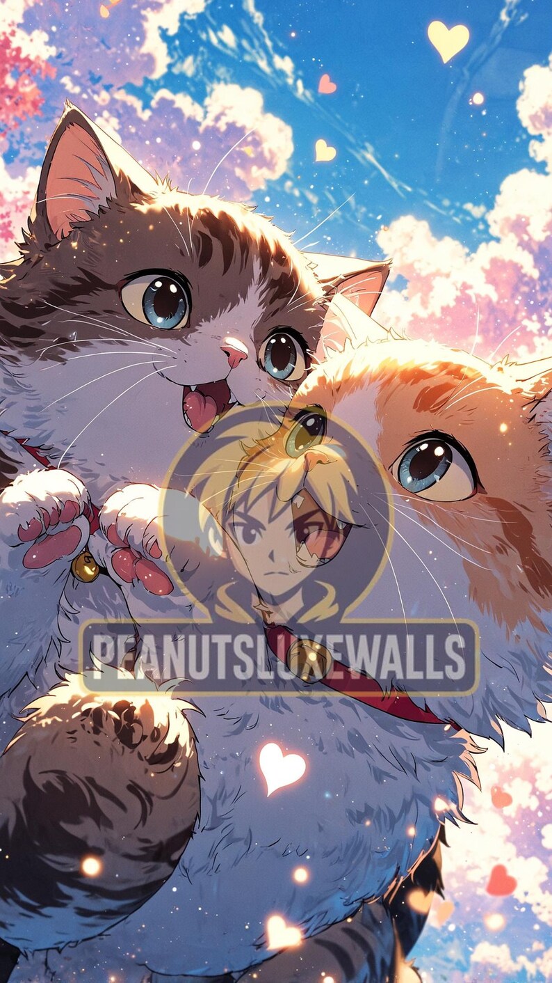 Kawaii Anime Cat Wallpaper – 8K Resolution, Pastel Art (digital ...
