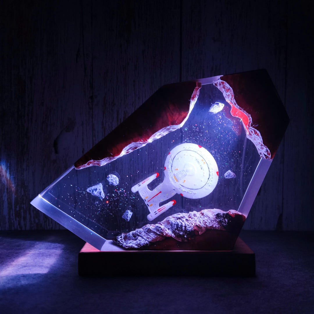Star Galaxy Inspired Galaxy Lamp Nebula Resin Night Light Handmade Sci ...