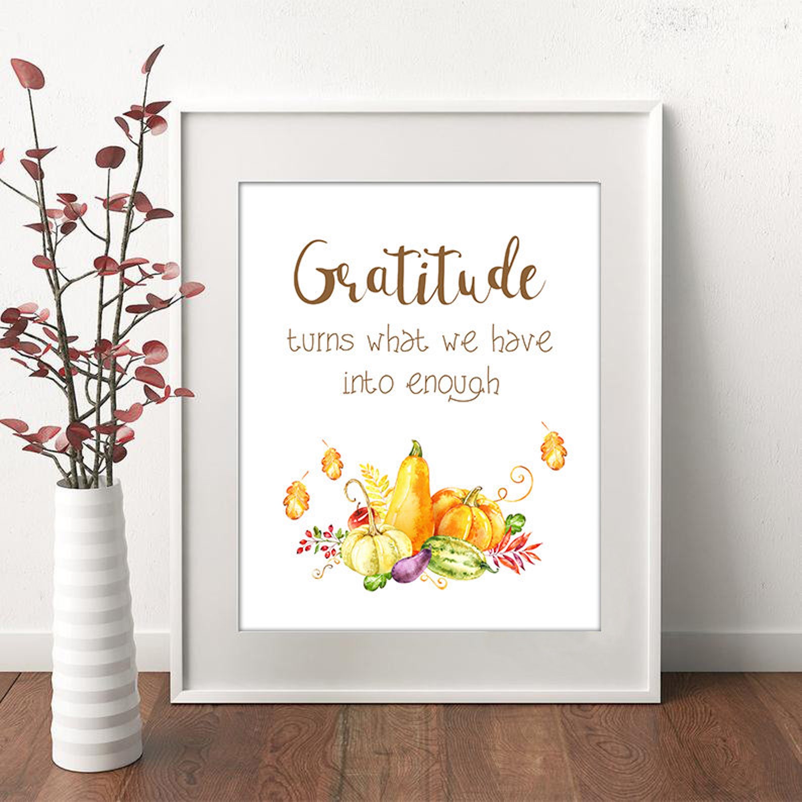 Gratitude Printable Wall Art Instant Download Seasonal Printables ...