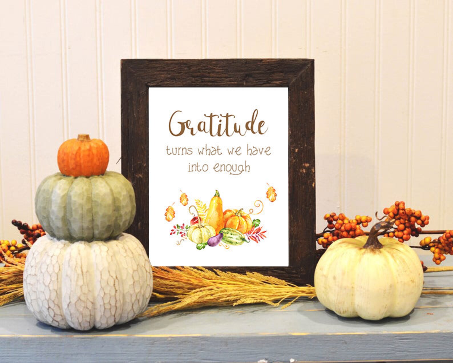 Gratitude Printable Wall Art Instant Download Seasonal Printables ...
