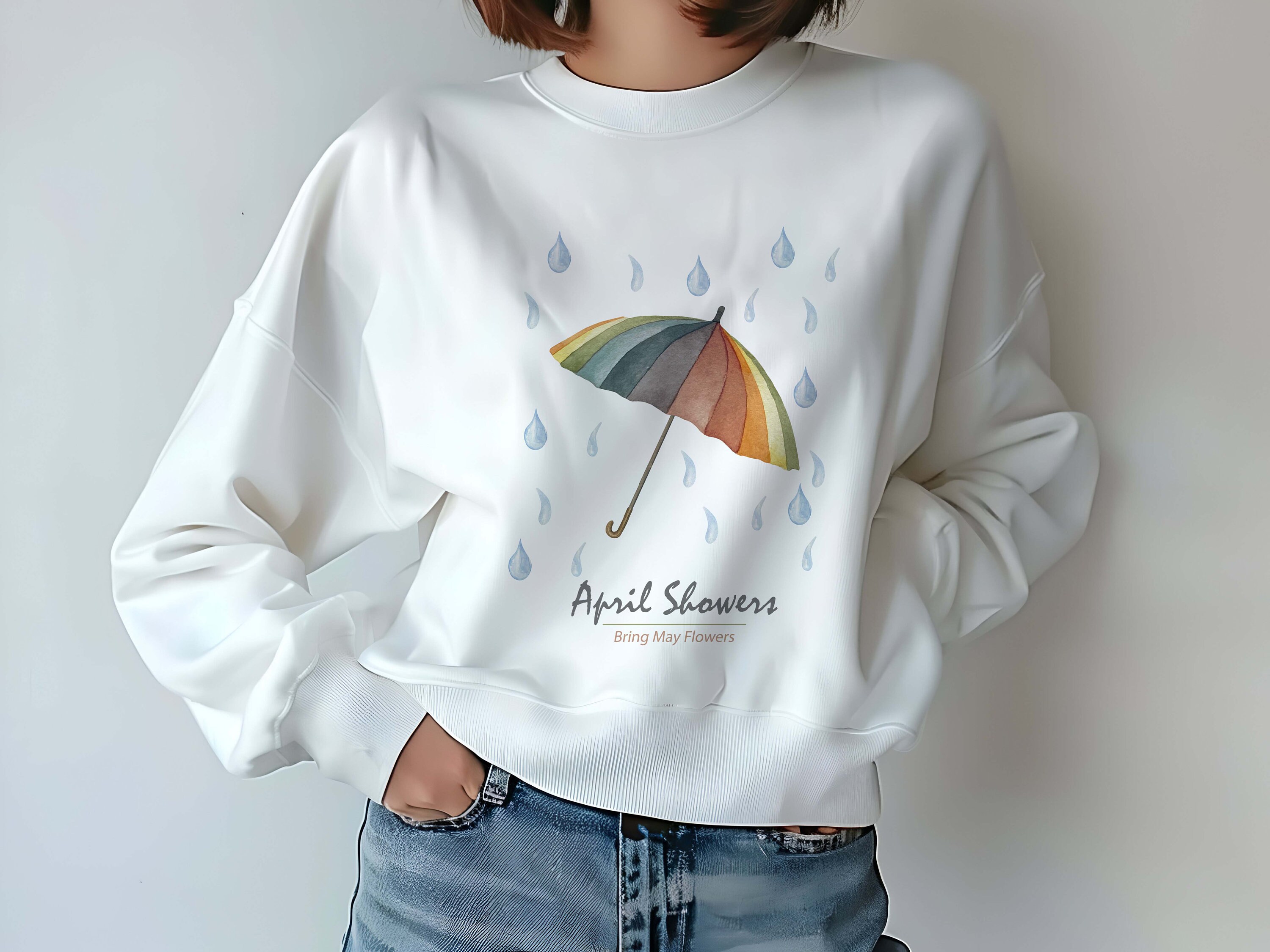 Rain Drops | April Showers PNG | PNG for Sublimation | Instant Download ...