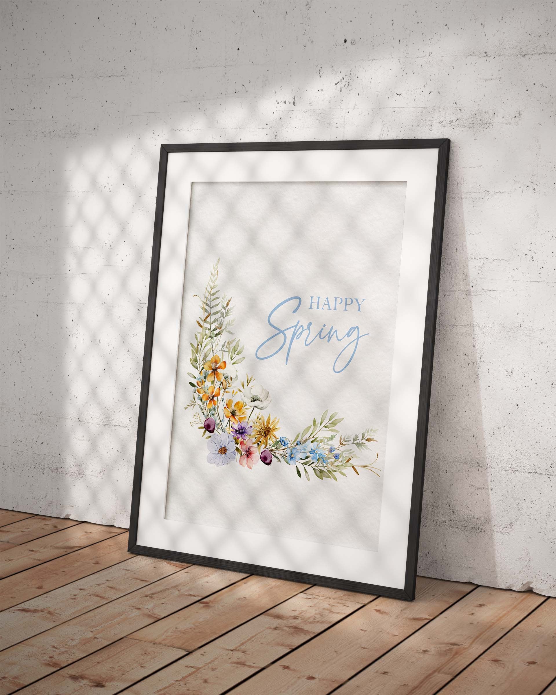 HAPPY SPRING Printable Wall Art Instant Download Seasonal Printable ...