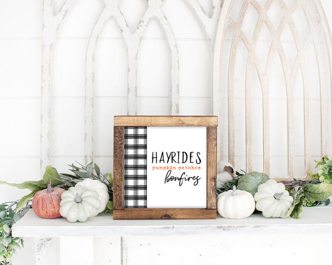 Hayrides Printable Wall Art Instant Download Seasonal - Etsy