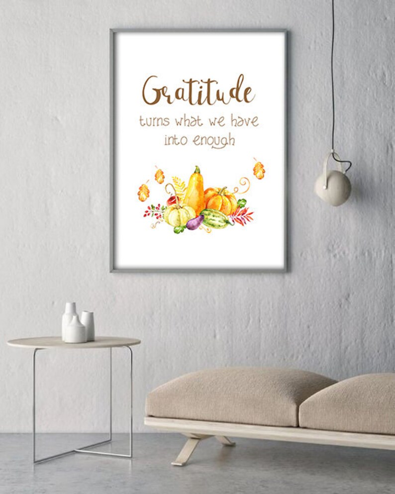 Gratitude Printable Wall Art Instant Download Seasonal Printables ...