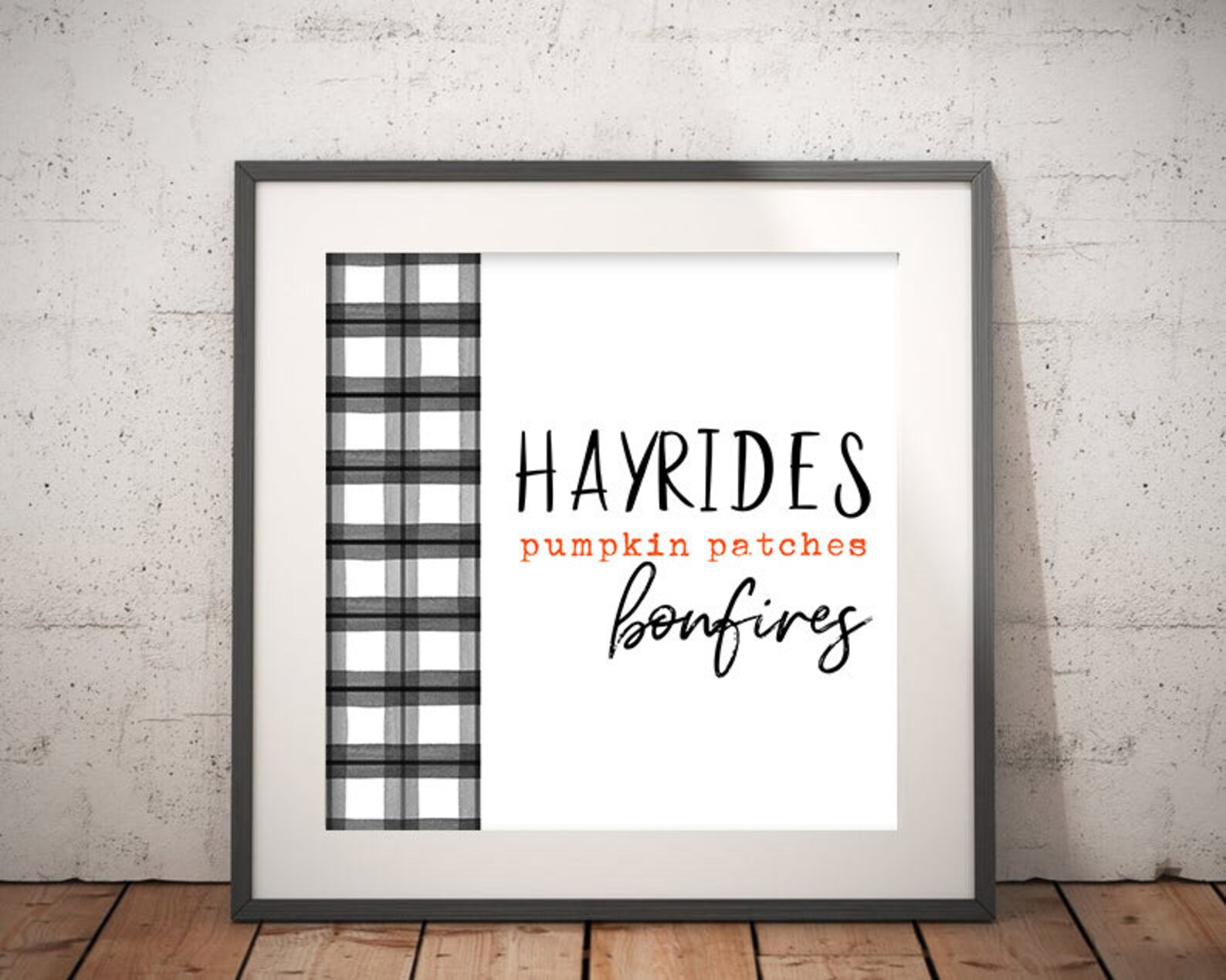 Hayrides Printable Wall Art Instant Download Seasonal - Etsy
