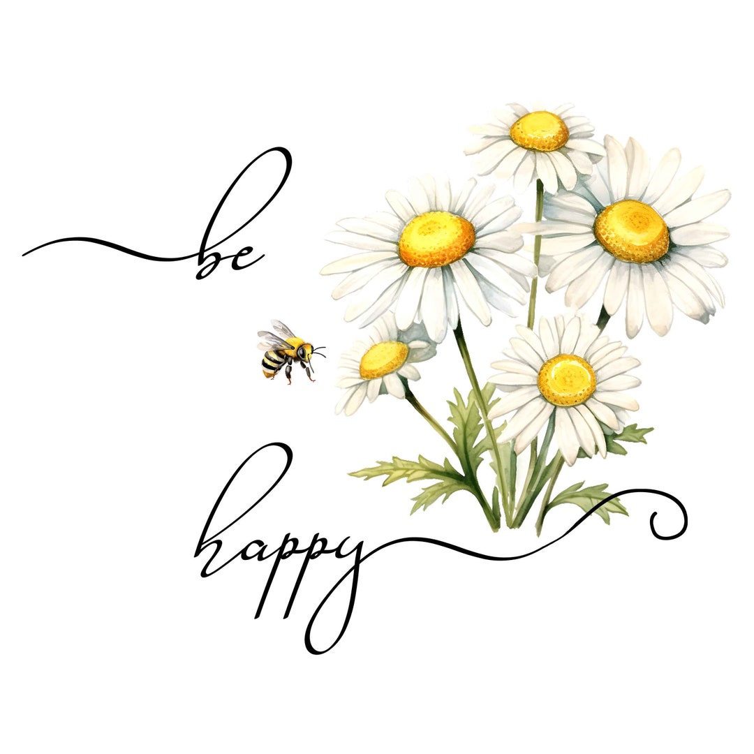 BE HAPPY Png | PNG for Sublimation | Instant Download - Etsy