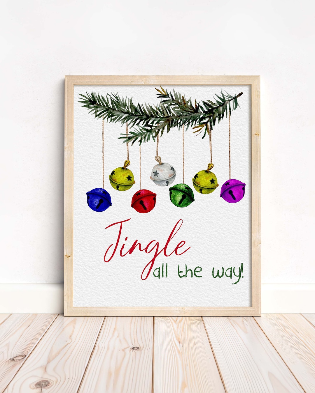 JINGLE ALL THE Way Printable Wall Art | Instant Download | Seasonal ...