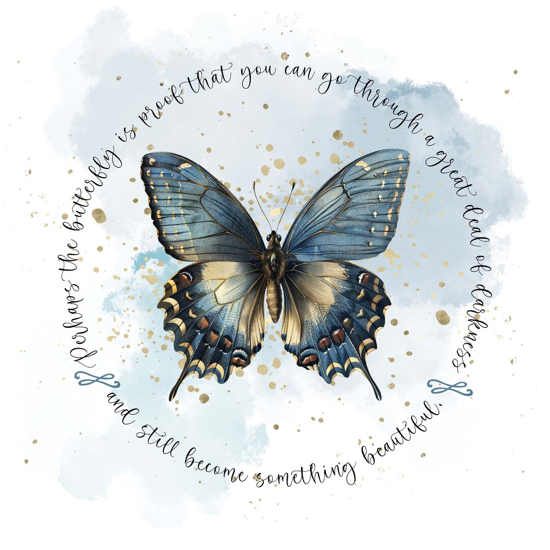 BUTTERFLY TYPOGRAPHY Png | Png for Sublimation | Instant Download - Etsy