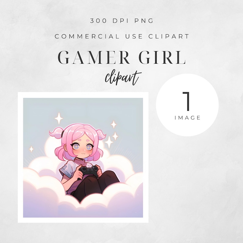 Gamer Girl Image, Video Game Clipart, Pink Gaming Girl Aesthetic ...