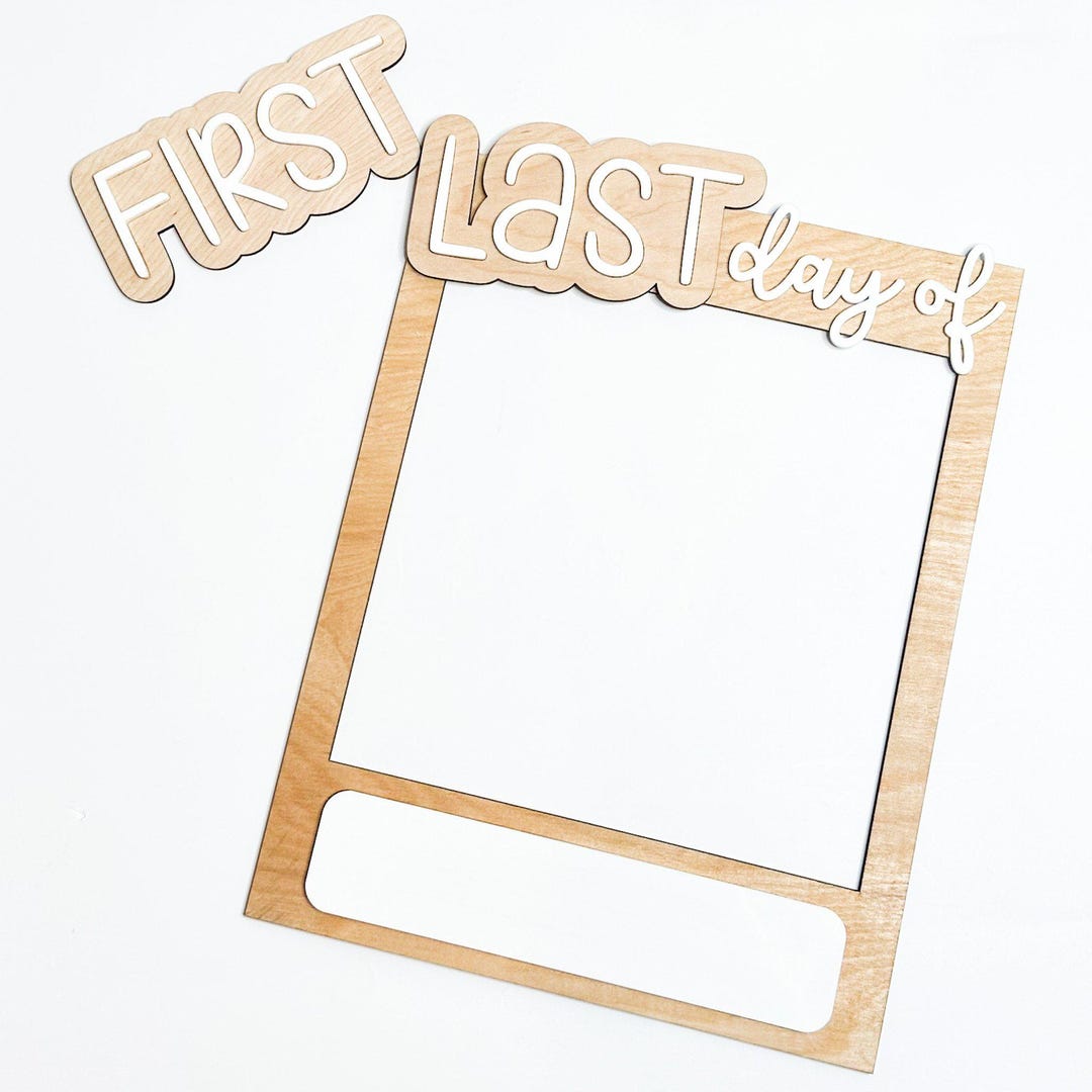 First + Last Day of | Grade Milestone Snapshot | Photo Prop - Etsy