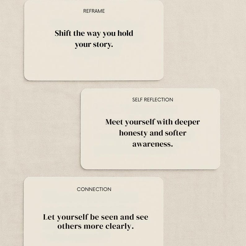 50 Printable Prompt Cards for Journaling, Self Reflection & Connection ...